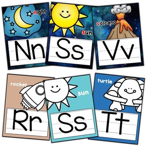 Cursive and Print Alphabet Posters for the Classroom Space Classroom ...