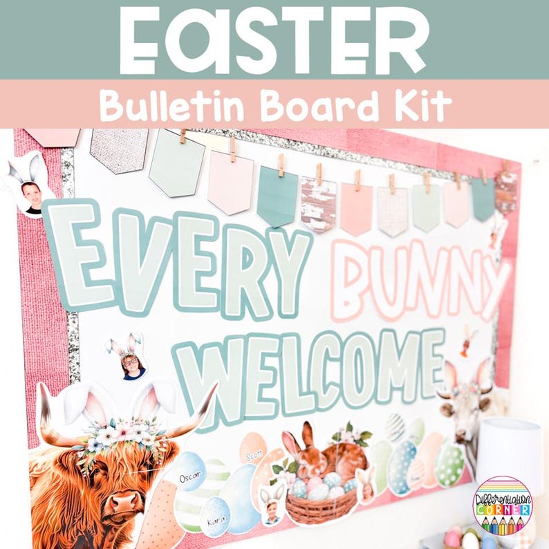 Easter Bulletin Board Spring Bulletin Board Kit | April Bulletin Board ...