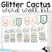 Editable Bunting Bulletin Board Welcome Banner Letters | Cactus and ...