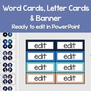 Classroom Word Wall Display Editable Space Theme Classroom Decor Word ...