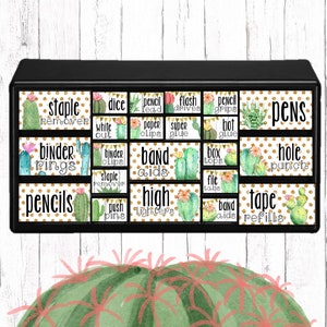 Cactus Teacher Tool Box Labels, Cactus Classroom Decor Teacher Toolbox ...