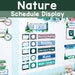 Editable Daily Schedule Cards Nature Classroom Decor Printable ...