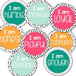 Positive Affirmation Station Cards Display Tropical Classroom Decor ...