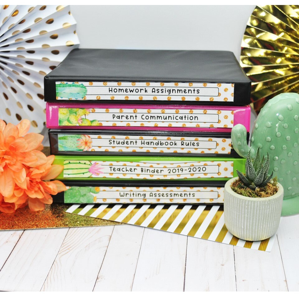 Editable Binder Covers and Spines Neutral Boho Classroom Decor ...