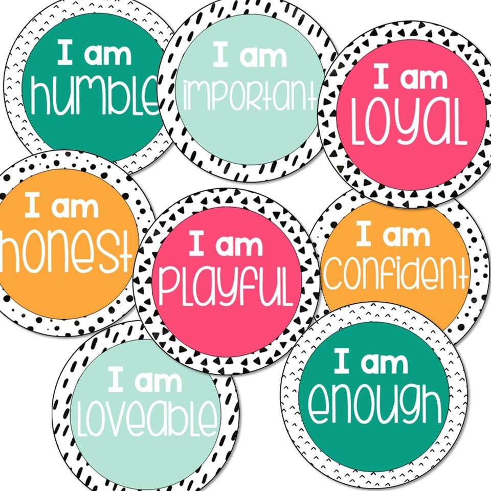 Positive Affirmation Station Cards Display Tropical Classroom - Etsy