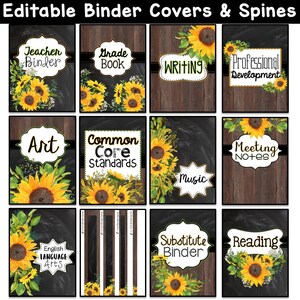Modern Sunflower Classroom Decor | Sunflower | Printable Classroom ...