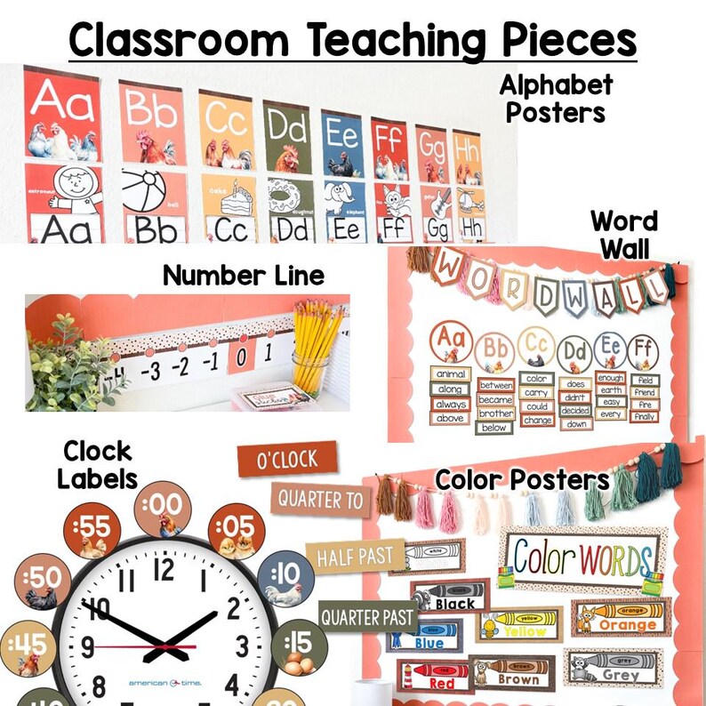 Chicken Farm Classroom Decor Bundle Chicken Classroom Theme Farm Theme ...