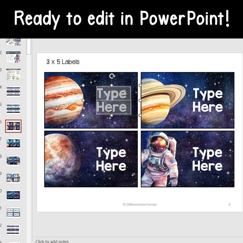 Editable Space Classroom Labels Space Theme Classroom Decor Classroom ...