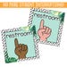 Classroom Hand Signal Posters, Tropical Classroom Decor, Editable Hand ...