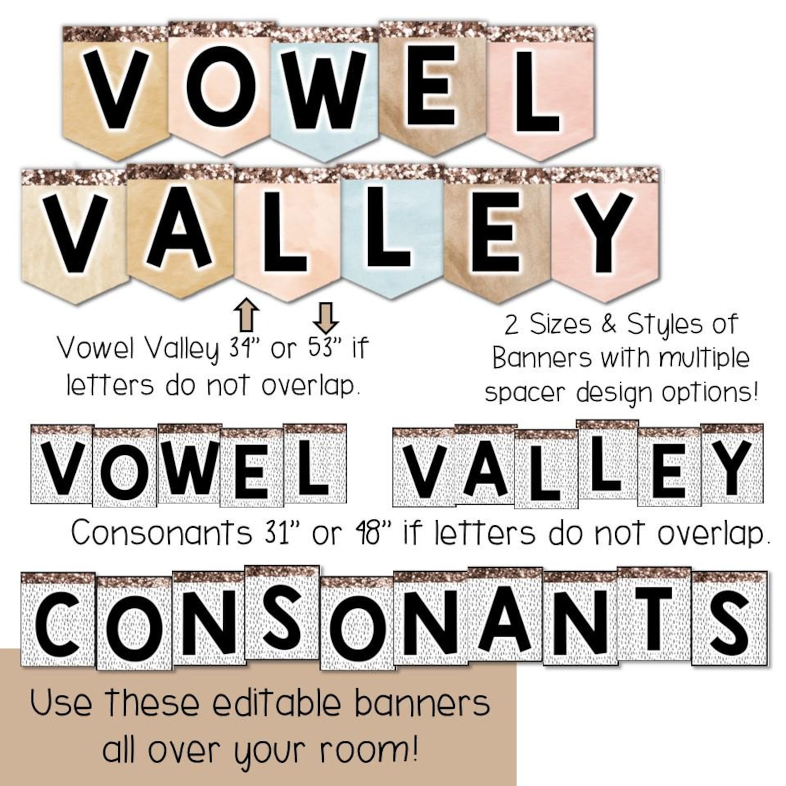 Sound Wall Classroom Posters | Boho Neutral Classroom Decor Phonics ...