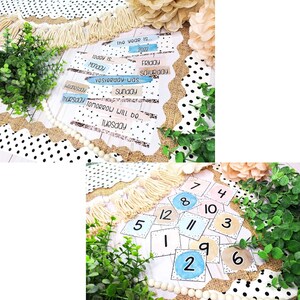 Boho Classroom Calendar Set With Weather Chart | Neutral Boho Classroom ...