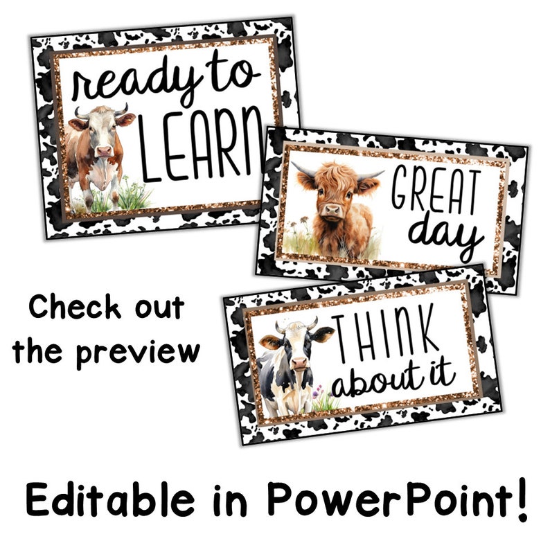 Printable Cow Print Behavior Clip Chart Farmhouse Classroom Decor ...