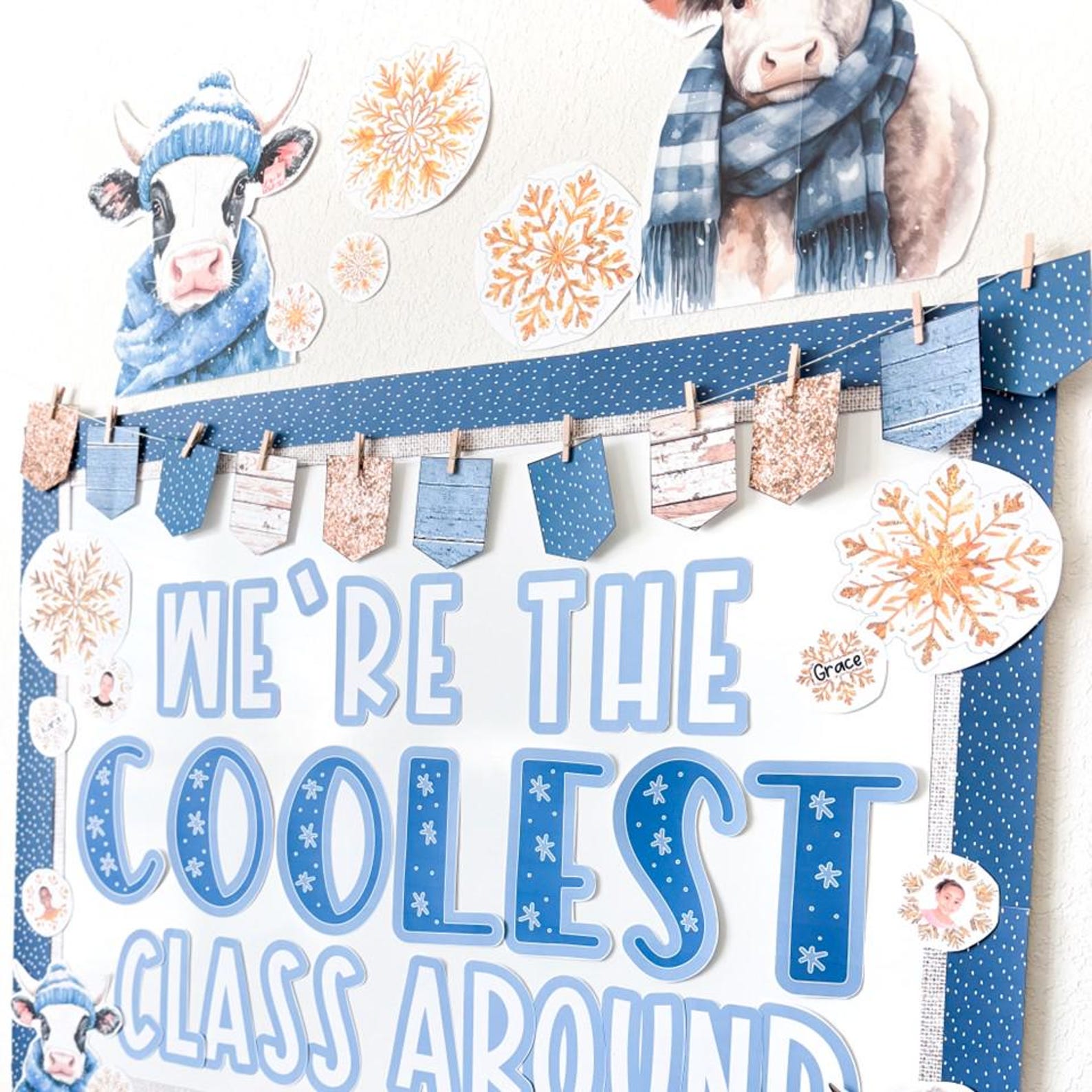 Bulletin Board Kit for Winter | January Bulletin Boards | Farm Themed ...