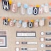 Editable Boho Bunting Bulletin Board Banner Letters Neutral Boho ...