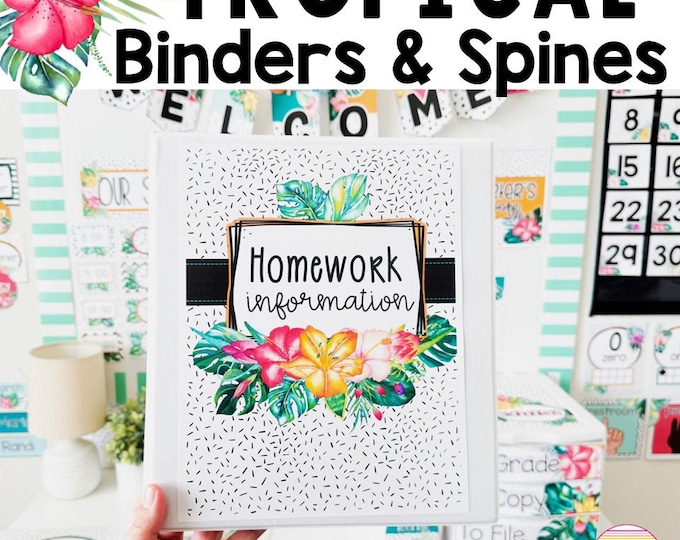 EDITABLE Colorful Binder Covers & Spines | Printable Binder Covers ...