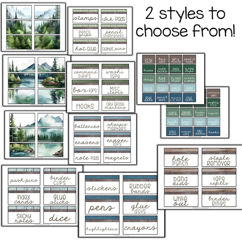 Nature Classroom Teacher Tool Box Labels Nature Classroom Decor Teacher ...