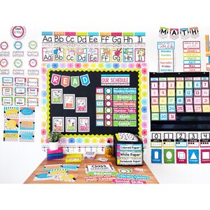 Editable Classroom Jobs Chart Template | Confetti Rainbow Classroom ...