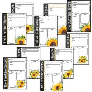 Editable Classroom Newsletter Template | Sunflower Farmhouse Classroom ...