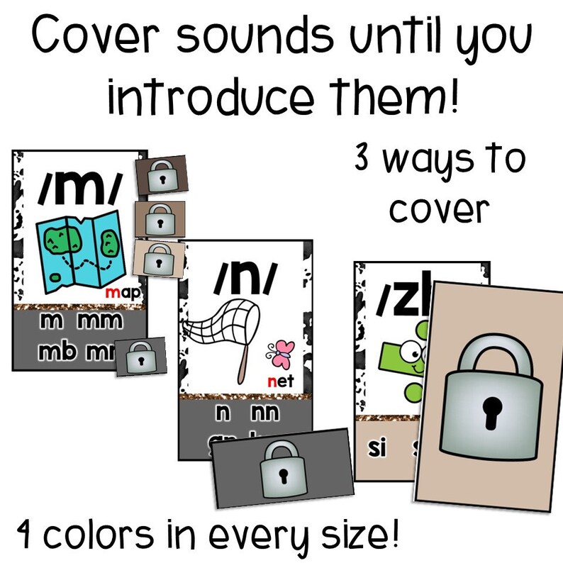 Sound Wall Classroom Posters Cow Classroom Decor Phonics Posters ...