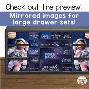 Space Theme Teacher Tool Box Labels Space Classroom Decor Teacher ...