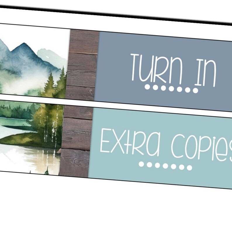 10 Drawer Rolling Cart Labels Editable Nature Classroom Decor Nature ...