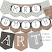 Editable Boho Bunting Bulletin Board Banner Letters Neutral Boho ...