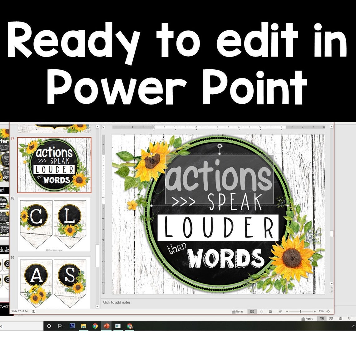 Editable Classroom Rules Posters Sunflower Farmhouse Classroom Decor ...