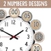 PRINTABLE Neutral Clock Label Numbers in 5 Minute Intervals | Neutral ...