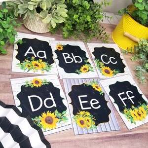 Alphabet Posters for the Classroom | Sunflower Farmhouse Classroom ...