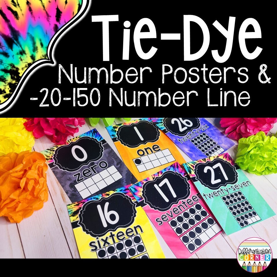 Number Posters 0-30 Number Line With Negative Numbers Neutral Boho ...