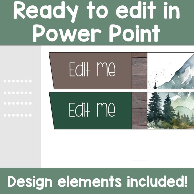 10 Drawer Rolling Cart Labels Editable Nature Classroom Decor Nature ...