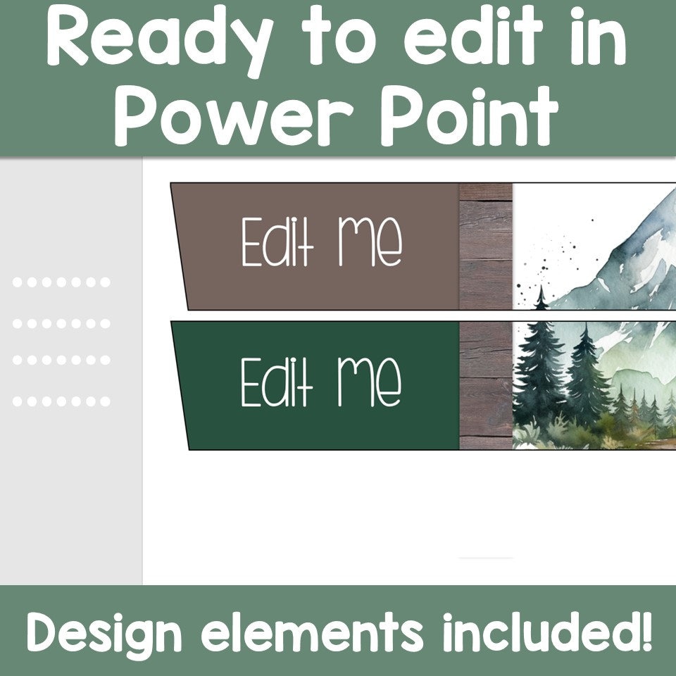 10 Drawer Rolling Cart Labels Editable Nature Classroom Decor Nature ...