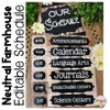 Farmhouse Neutral Classroom Decor Bundle Classroom Bulletin Board ...
