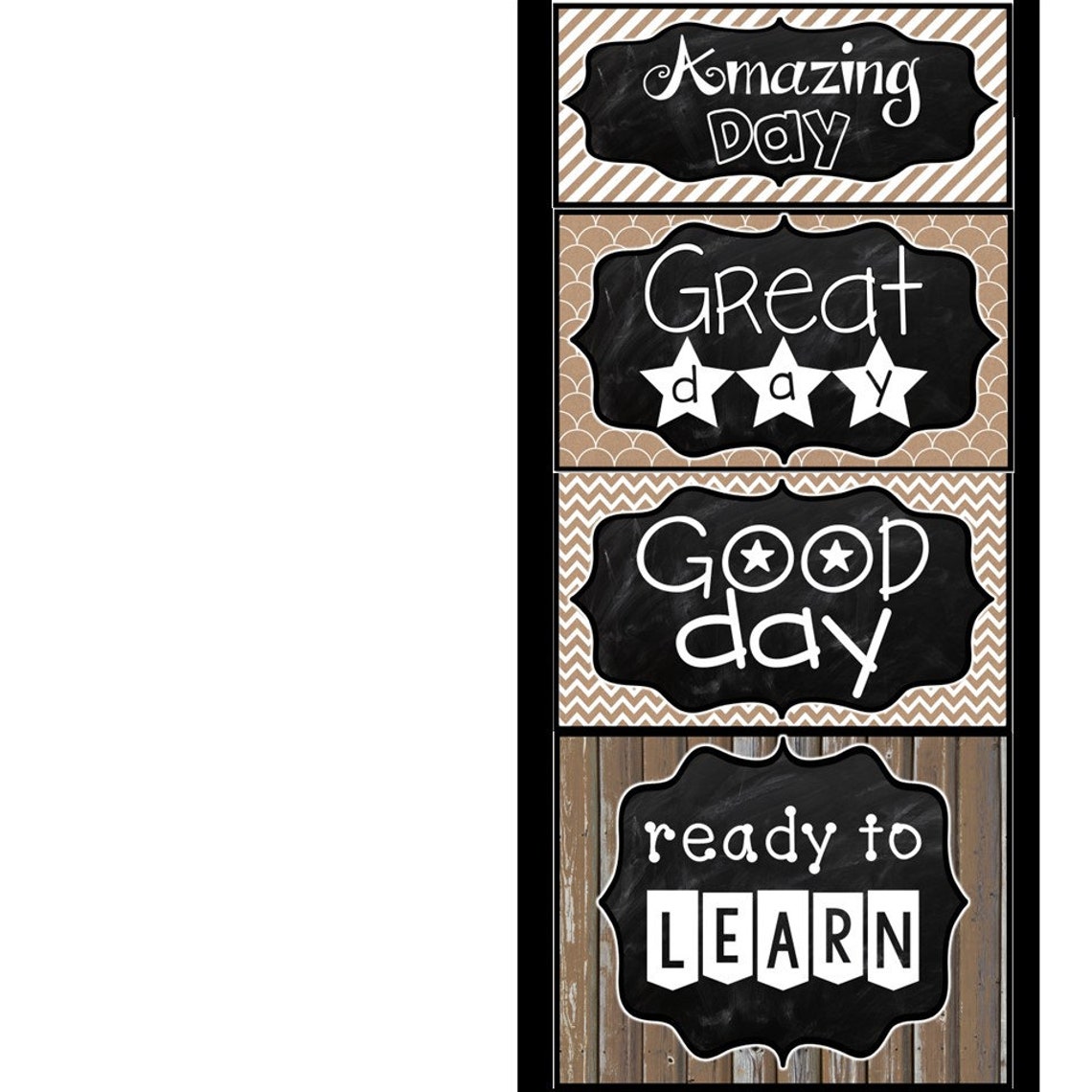 Printable Behavior Clip Chart, Neutral Farmhouse Classroom Decor ...