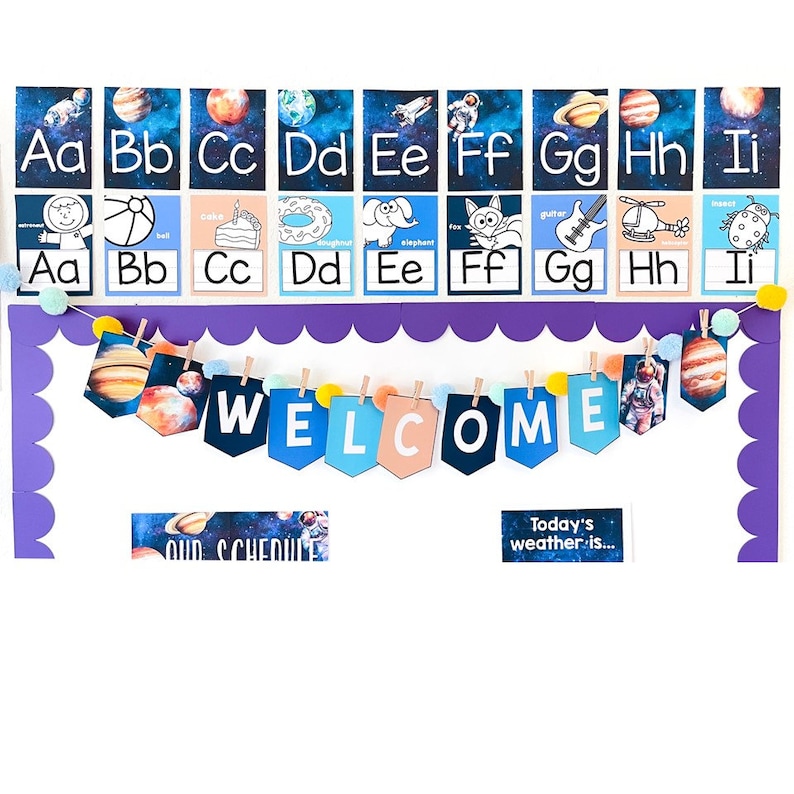 Cursive and Print Alphabet Posters for the Classroom Space Classroom ...