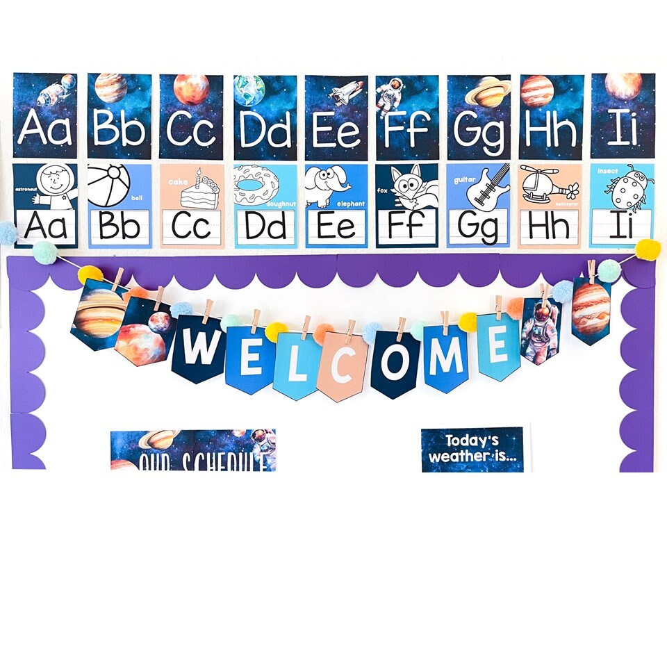 Cursive and Print Alphabet Posters for the Classroom Space Classroom ...