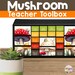 Mushroom Teacher Tool Box Labels Retro Classroom Decor Teacher Toolbox ...