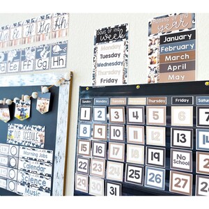 Cow Print Neutral Classroom Decor Bundle | Classroom Bulletin Board ...