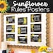 Editable Classroom Rules Posters Sunflower Farmhouse Classroom Decor ...