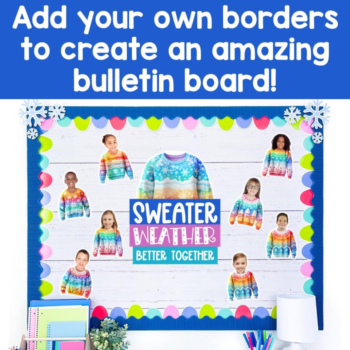 Winter Door Decorations Sweater Weather Bulletin Board Winter Classroom ...