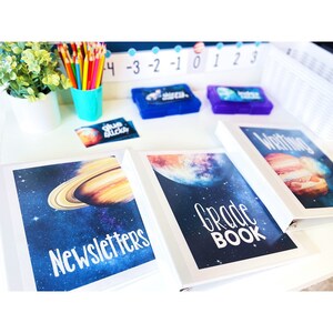 Editable Space Binder Covers and Spines Space Classroom Decor Space ...