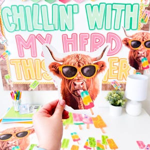 Summer Bulletin Board Ideas, Highland Cow Classroom, May Bulletin Board ...