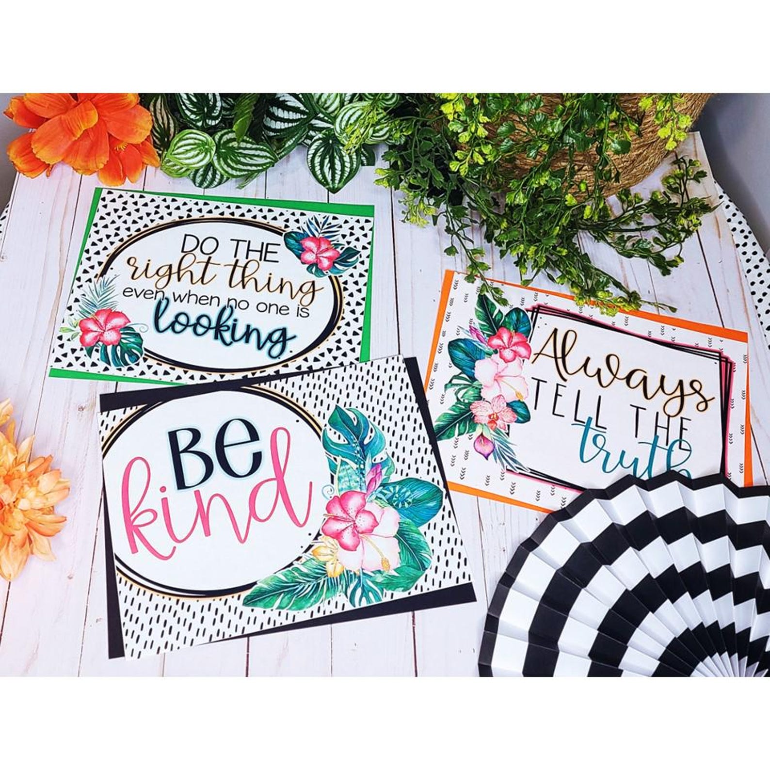 Editable Tropical Classroom Rules Posters Tropical Classroom Decor ...