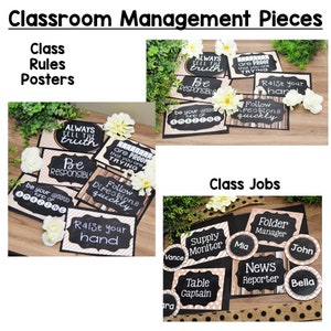 Farmhouse Neutral Classroom Decor Bundle | Classroom Bulletin Board ...