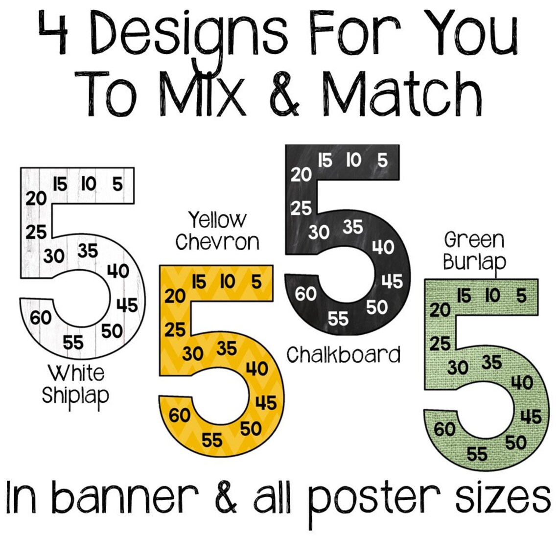 Multiplication Posters Sunflower Farmhouse Classroom Decor - Etsy