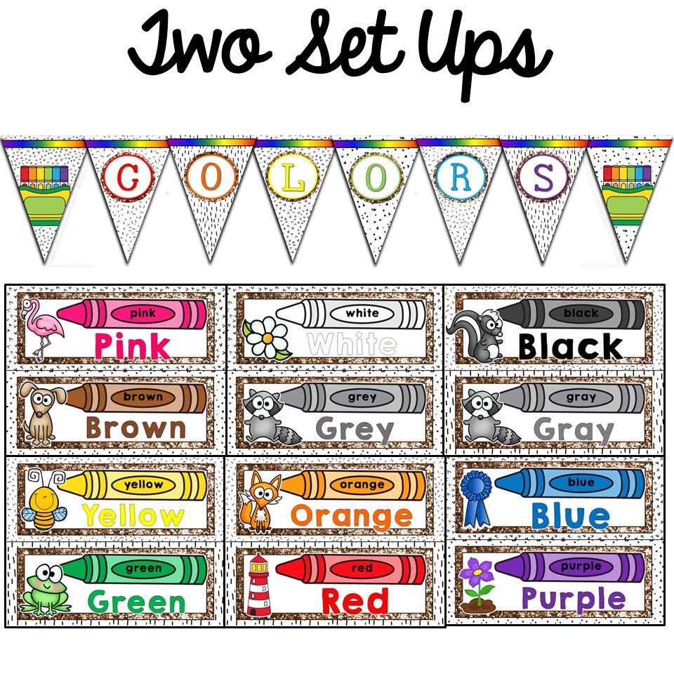 PRINTABLE Color Posters Pack Neutral Boho Classroom Decor Neutral ...