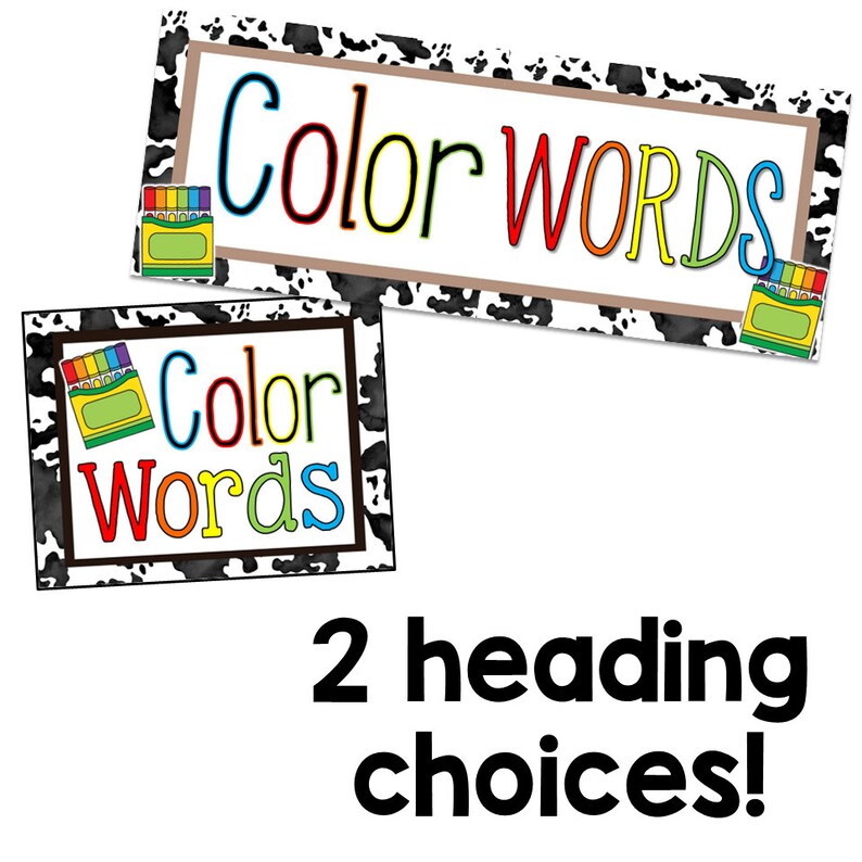 PRINTABLE Color Posters Pack | Neutral Classroom Decor | Farmhouse ...