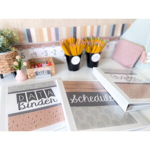 Editable Binder Covers and Spines | Neutral Boho Classroom Decor ...