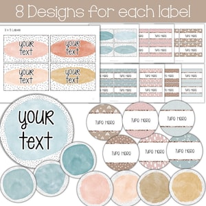 Editable Boho Classroom Labels Neutral Boho Classroom Decor Neutral ...