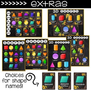 PRINTABLE Shape Posters and Charts | Sunflower Farmhouse Classroom ...